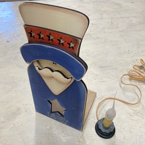 Liberty Light Shelve Uncle Sam Patriotic Character - Etsy