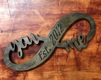 You and Me Infinity Sign - Etsy