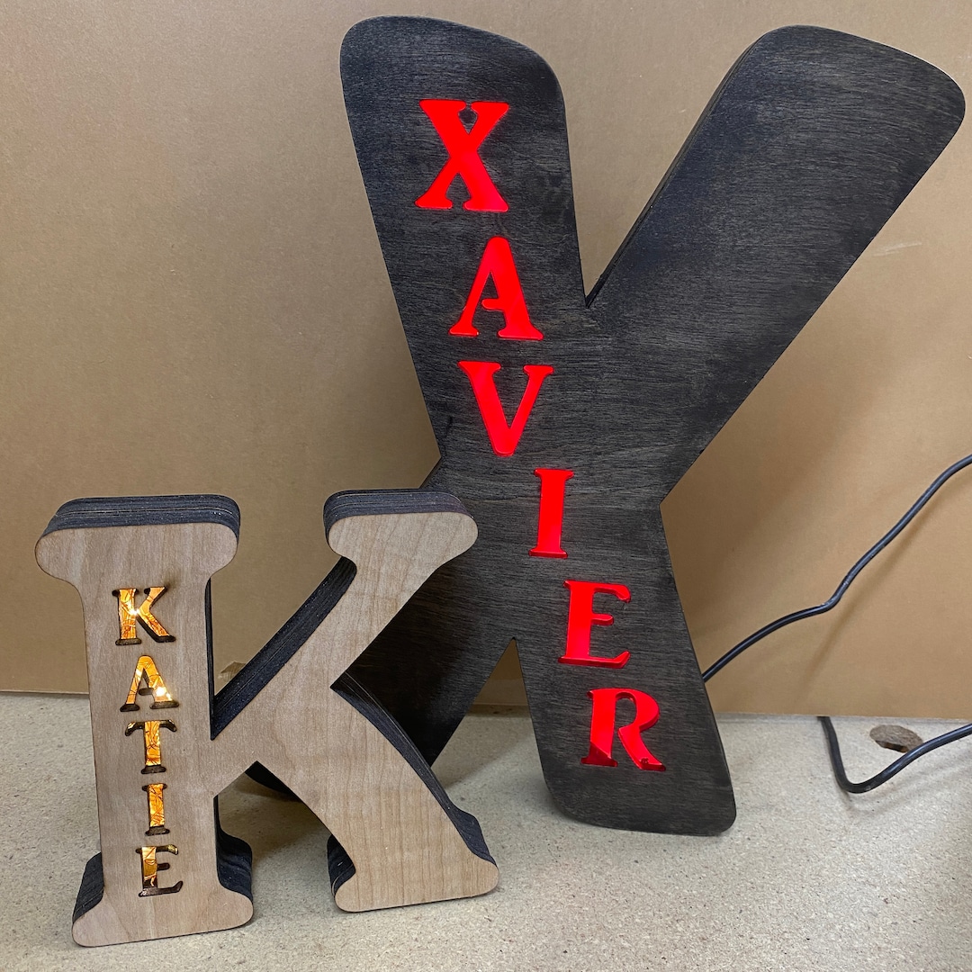 Shadowbox Light up Letters - Etsy