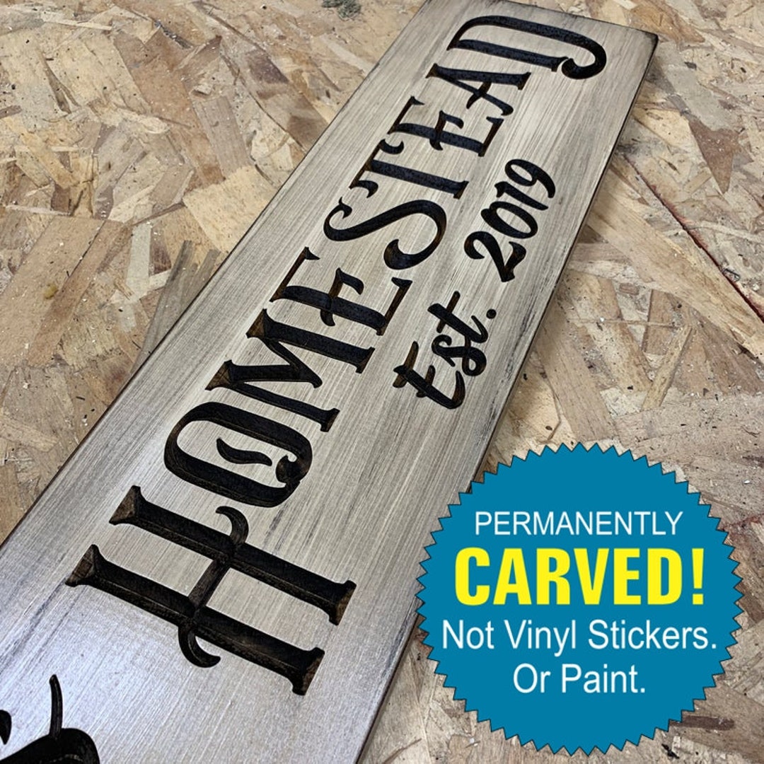 Homestead Sign - Established Sign - #1 Exclusive From Us - Etsy