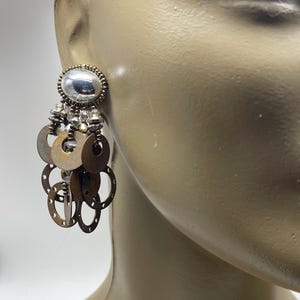 Cha Cha Runway Earrings by Peggy Graham Mixed Metals Vintage - Etsy