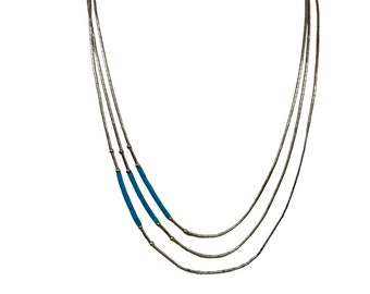 Vintage Sterling Silver Multi Chain Waterfall Drape Necklace - Etsy