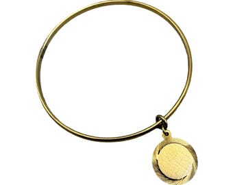 Gold Bangle Bracelet, Heirloom Quality Bracelet, Elegant and Bold ...