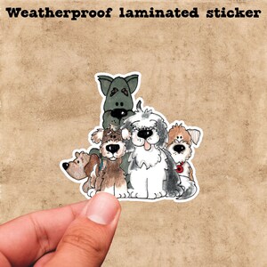 Dog Best Friends Laminated Car Decal, Tumbler Decal, Weatherproof ...