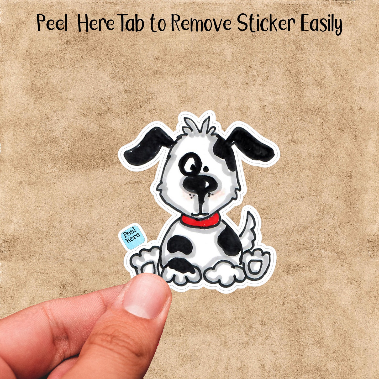 Dog 4 Vinyl Laminated Sticker-Cute Weatherproof Dog | Etsy