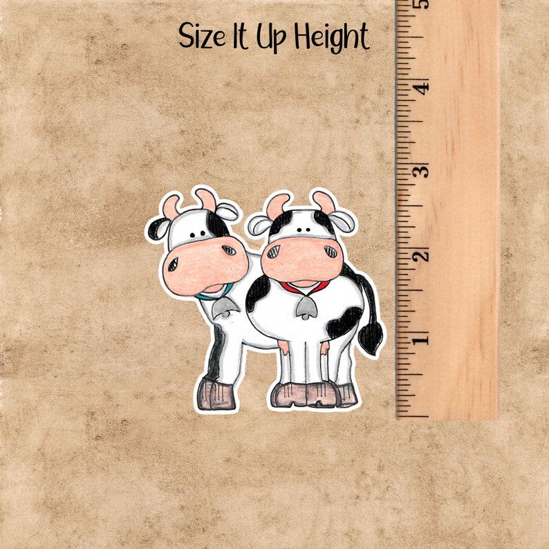 Cows Farm Vinyl Laminated Sticker Weatherproof Decal Drink - Etsy