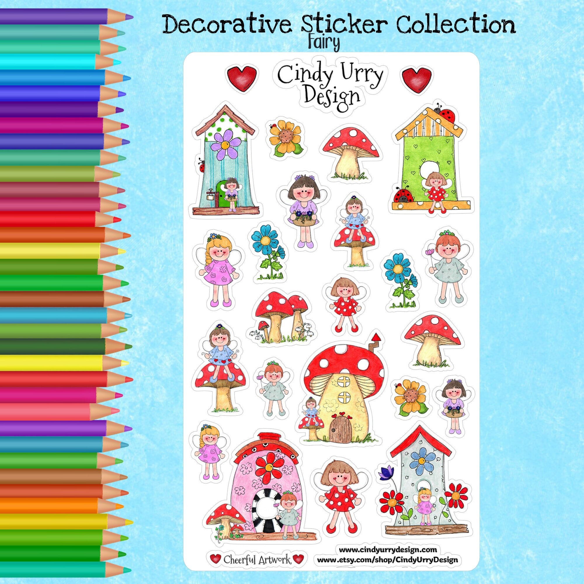 Fairies Cute Stickers Planner Stickers Bullet Journal - Etsy