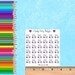 Lunch Reminder Functional Icon Stickers, Planner Stickers, Bullet ...