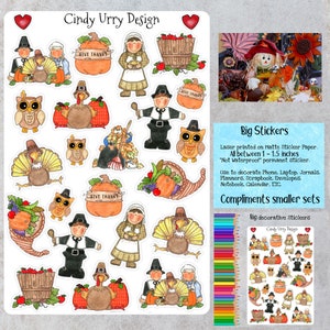 Big Thanksgiving 2 Decor Sticker. Bigger Sticker to Compliment Smaller ...