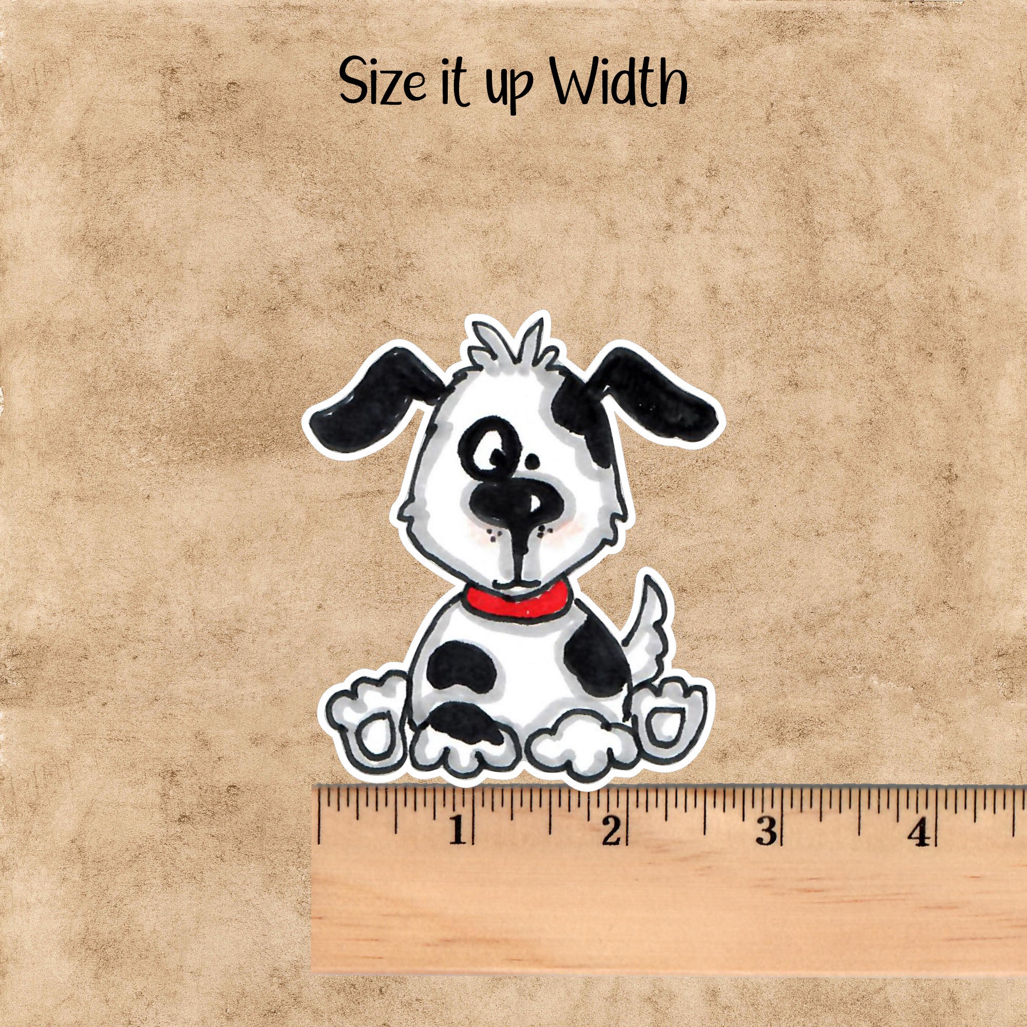 Dog 4 Vinyl Laminated Sticker-Cute Weatherproof Dog | Etsy