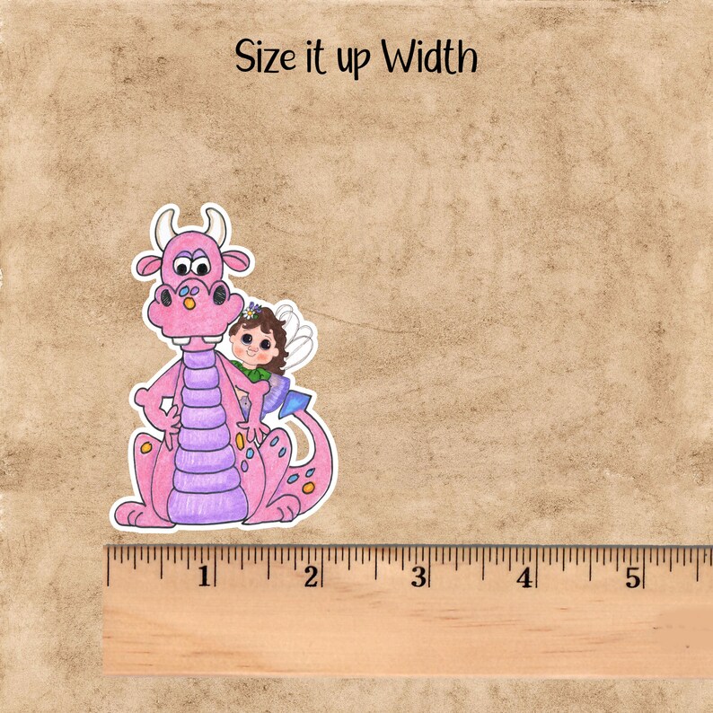Dragon Pixie Pink Vinyl Laminated Sticker Weatherproof Decal - Etsy