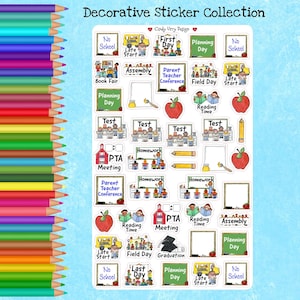 School Event Reminder Decorative Sticker, Bullet Journal, All Planner ...