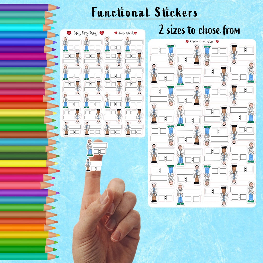 Doctor Appointment Reminder Stickers, Planner Calendar Stickers - Etsy