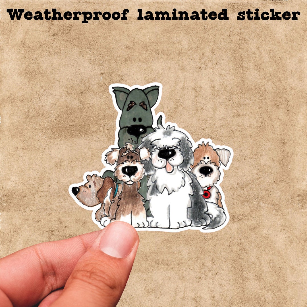 Dog Best Friends Laminated Car Decal, Tumbler Decal, Weatherproof ...