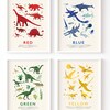 Dinosaur Numbers Print, Dino Theme Bedroom Poster- Can Be Personalised ...