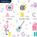 Girls Alphabet Poster, Printable Digital Download, Cute Alphabet Print ...