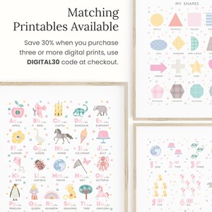 Printable Pink Alphabet Flashcards | Cute ABC Learning Cards for Girls ...