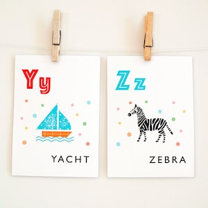 Alphabet Flashcards, Printable Alphabet Letters, Alphabet Wall Art ...