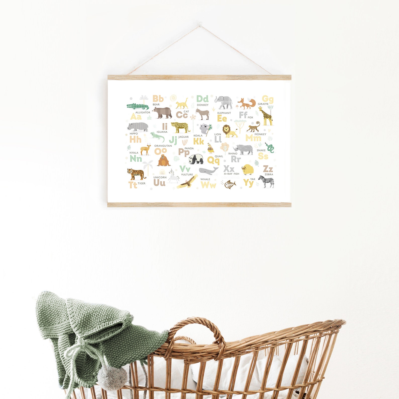 Safari Animal Alphabet Jungle Animals Alphabet Poster | Etsy UK