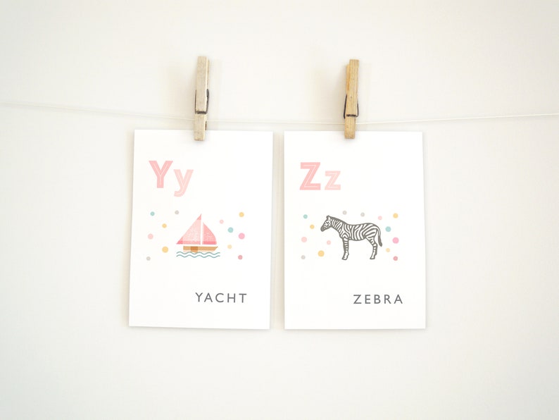 Printable Pink Alphabet Flashcards | Cute ABC Learning Cards for Girls ...