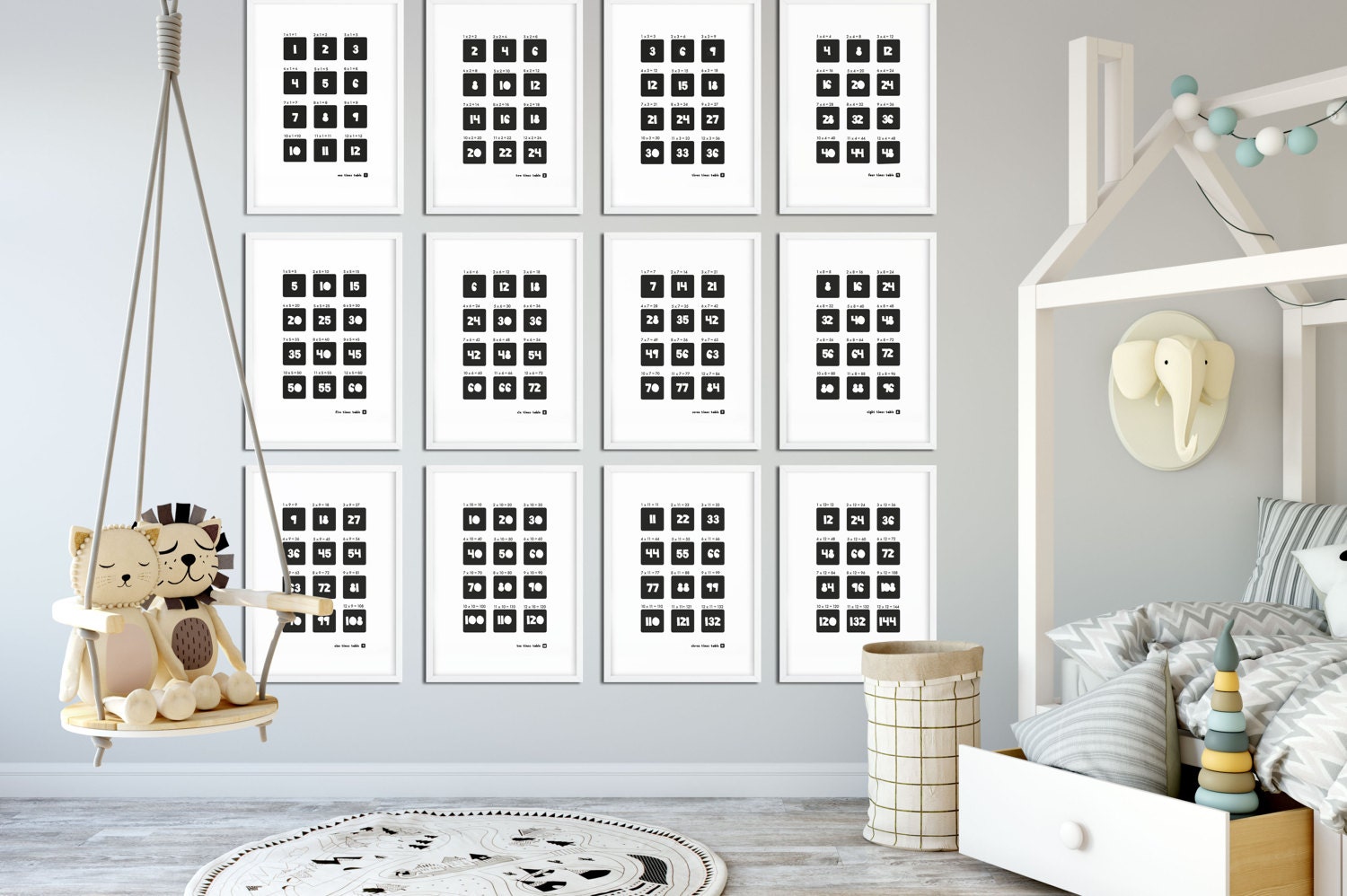 Times Table Posters Multiplication Posters Times Table | Etsy