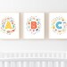 ABC Nursery Decor, Set of 3 Prints, ABC Prints, Children's Wall Art ...