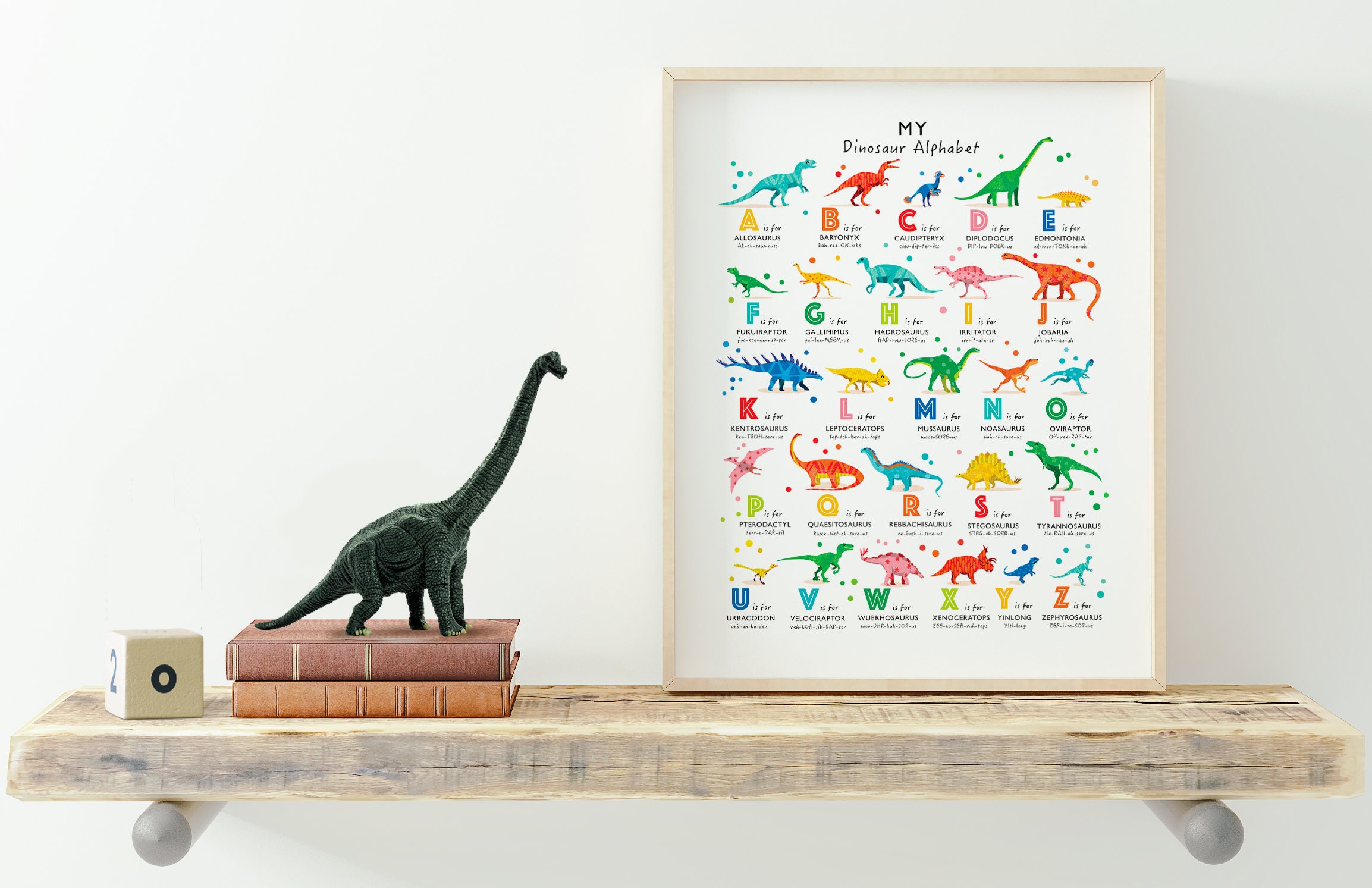 Dinosaur Alphabet Print Dinosaur A to Z Alphabet Poster - Etsy Canada