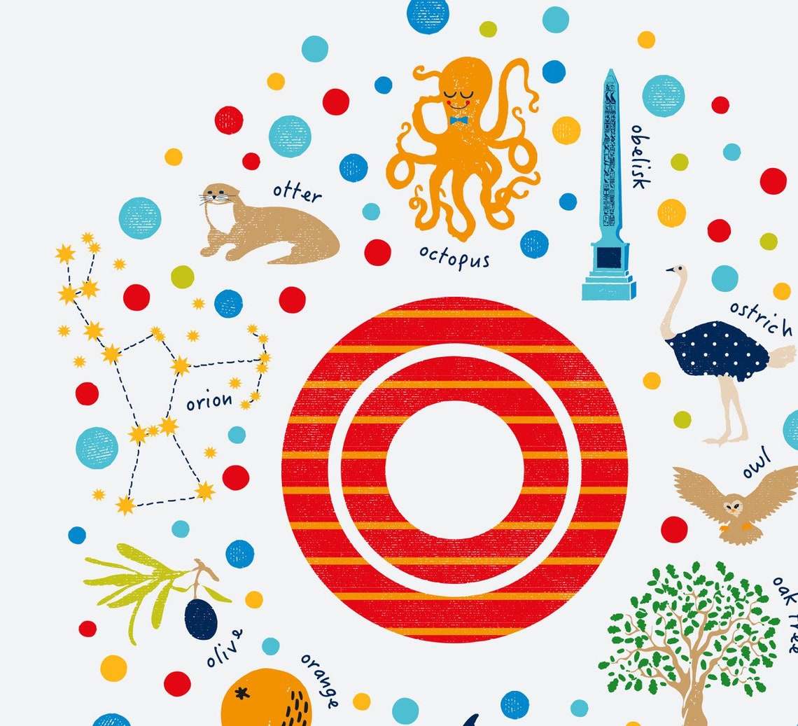 Letter O Baby Letters Name Print Initial Letter Print - Etsy UK