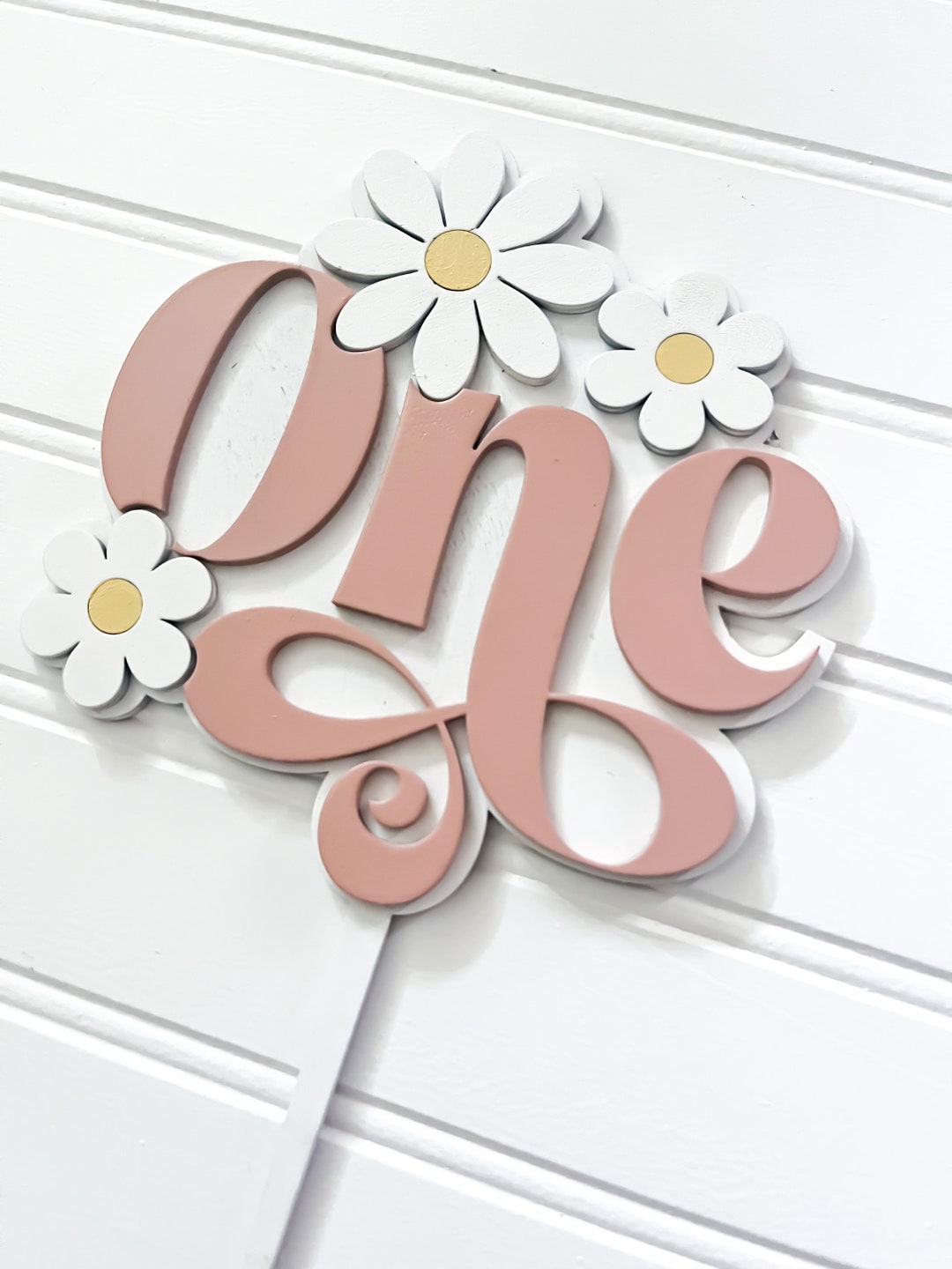 Cake Topper, One Year Cake Topper, Cake Smash Prop, Girl One Year Cake ...