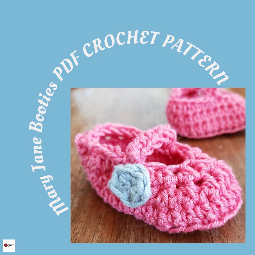 Mary Jane Booties (PDF Crochet Pattern) - Etsy
