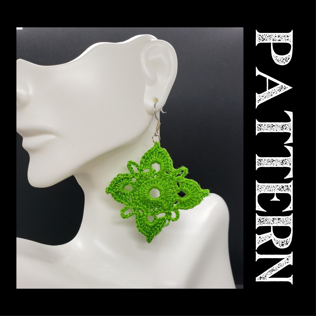 Lucky Charm Earrings (PDF Crochet Pattern) - Etsy