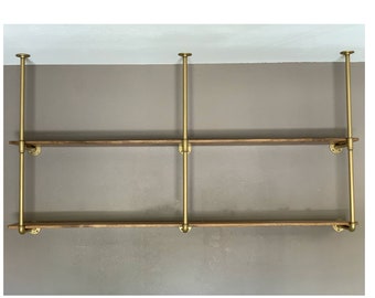 Gold Pipe Shelves - Etsy