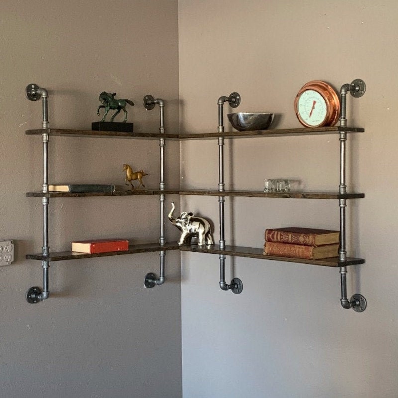 Corner Pipe Shelf - Etsy