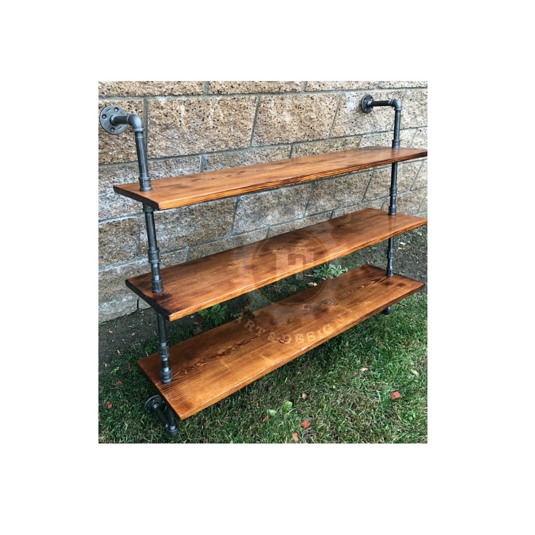 Pipes Shelf, Industrial Shelf, Wall Shelf, Pipe Shelf, Industrial Decor ...