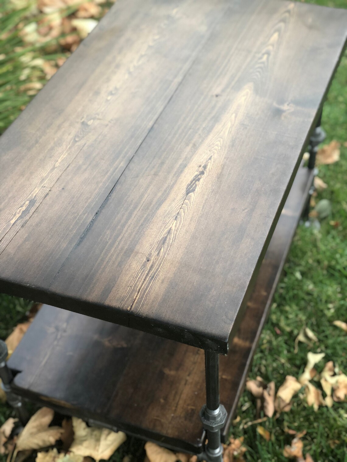 Industrial Pipe Table Pipes Table Wood Pipe Nightstand Side - Etsy