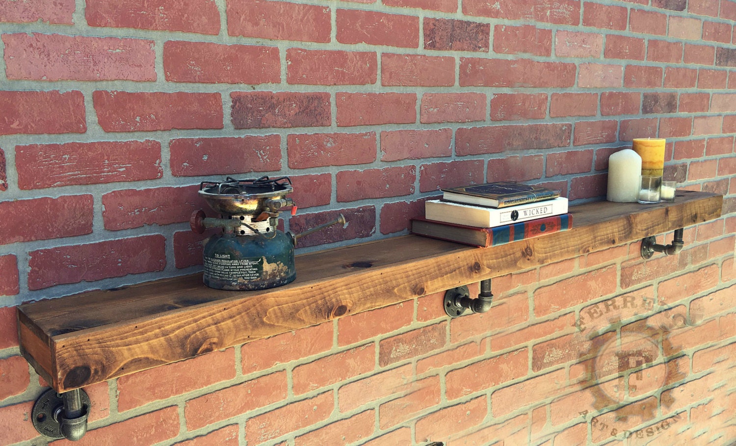 Rustic Shelf Steampunk Shelf Industrial Shelf Shelves | Etsy