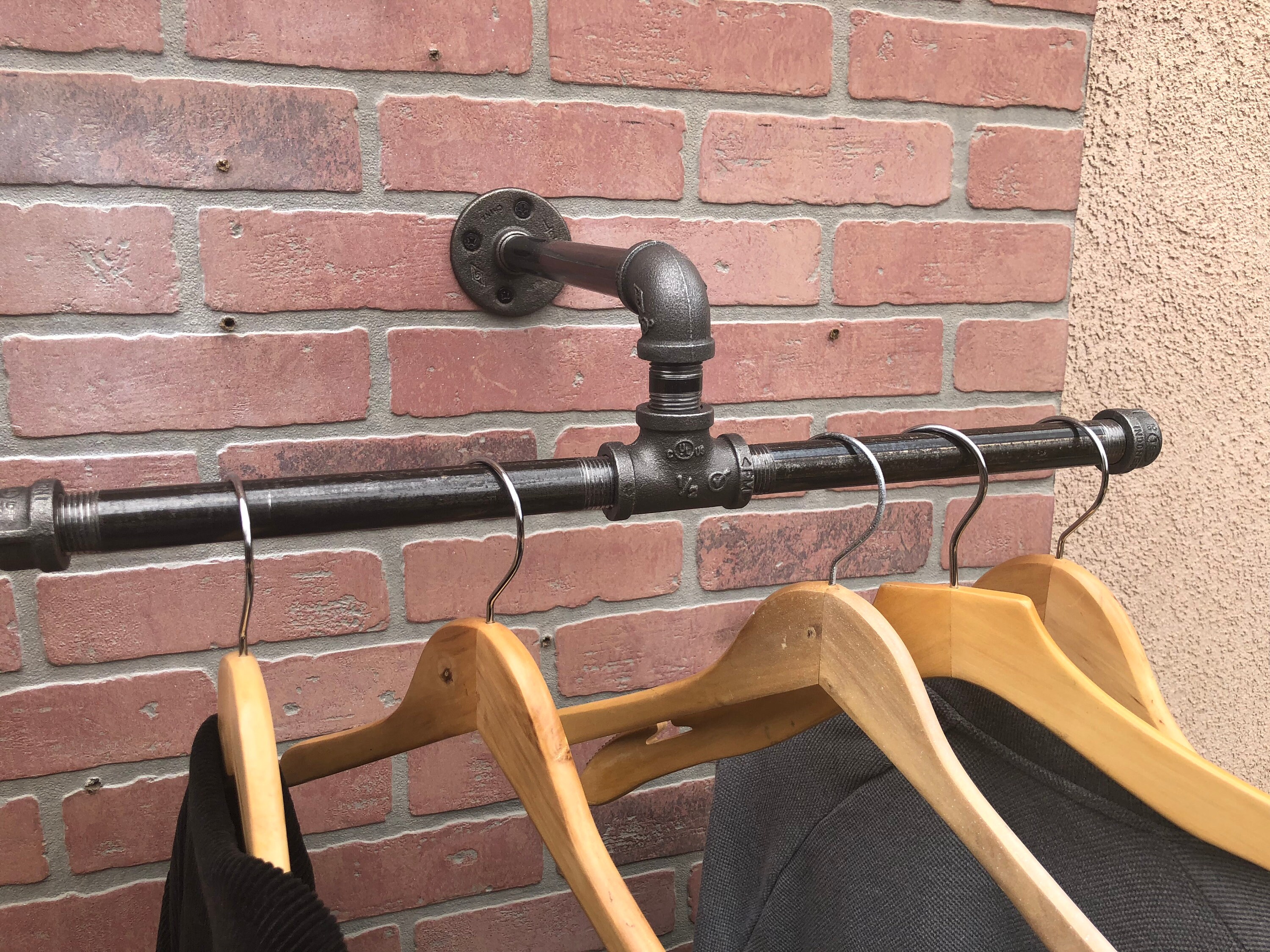 Ships 1-2 Days - Pipe Clothes Rack - Clothing Rack - Industrial - Pipes ...