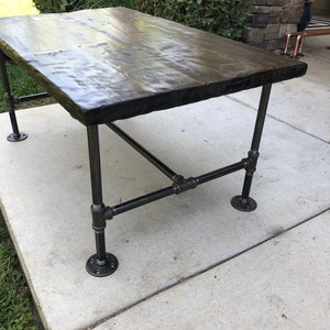 Rustic Table, Side Table, Industrial Pipes, Pipes Shelving, Tables - Etsy