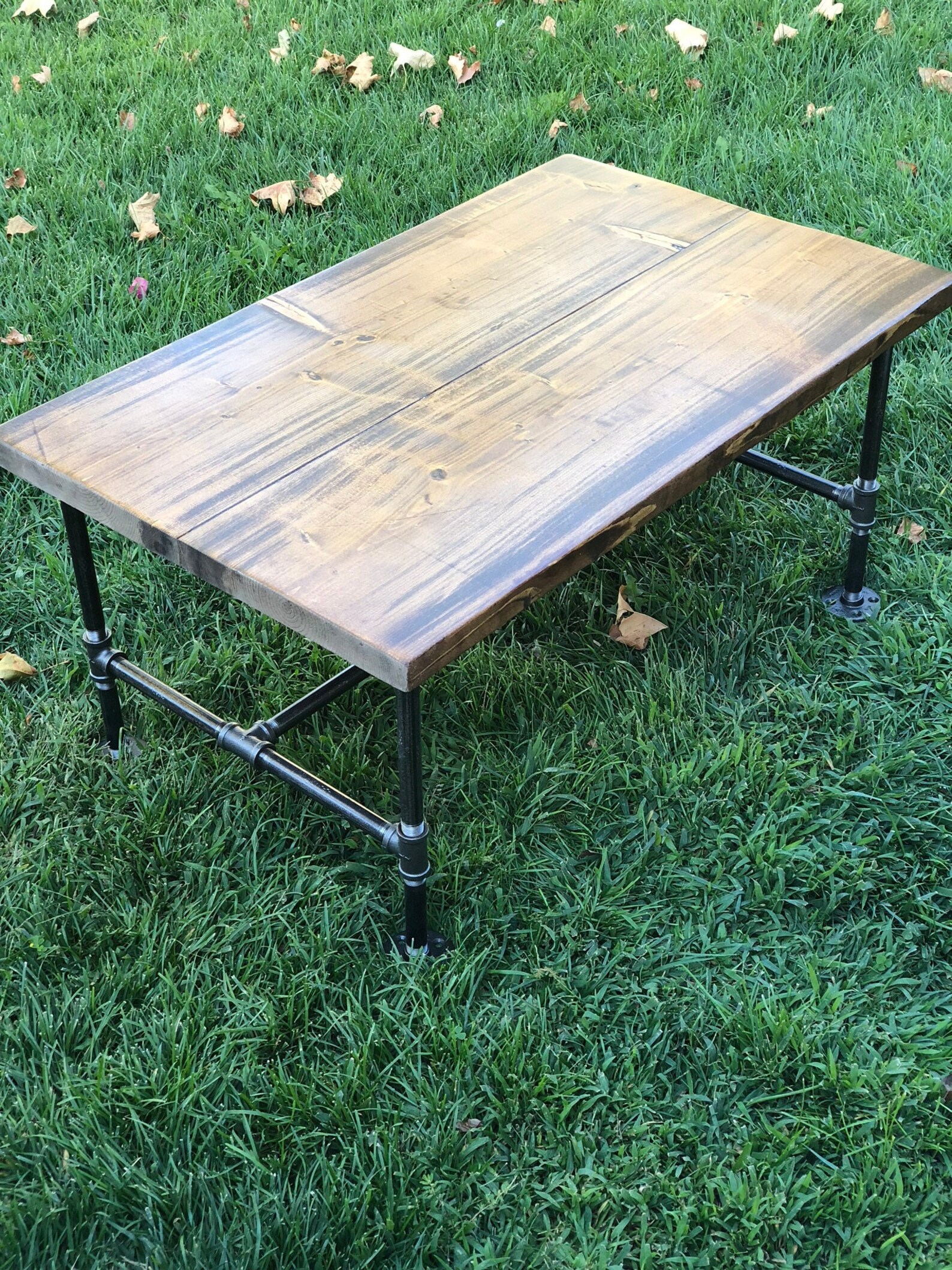 Table Rustic Living Room Industrial Pipes Pipes Shelving - Etsy