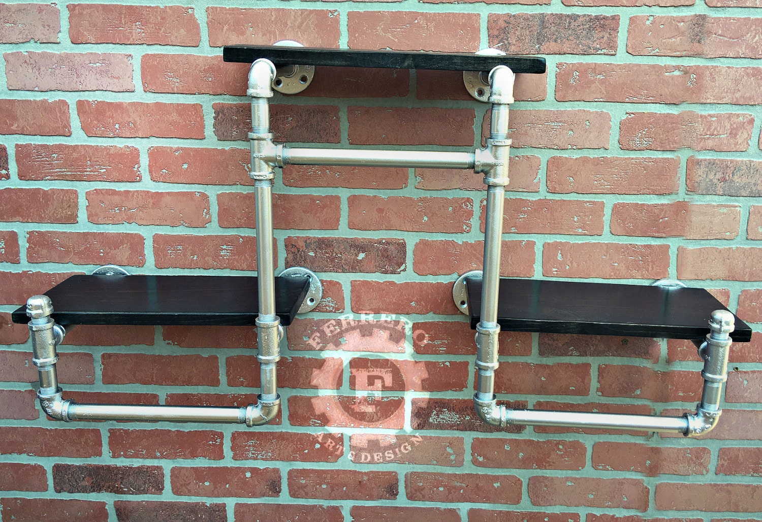 Industrial Shelf, Steampunk Shelf, Wall Shelf, Industrial Rack, Pipe ...