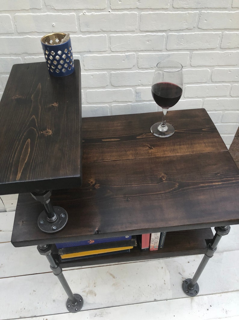 Pipe Table Industrial Nightstands Side Table Shelf Table - Etsy