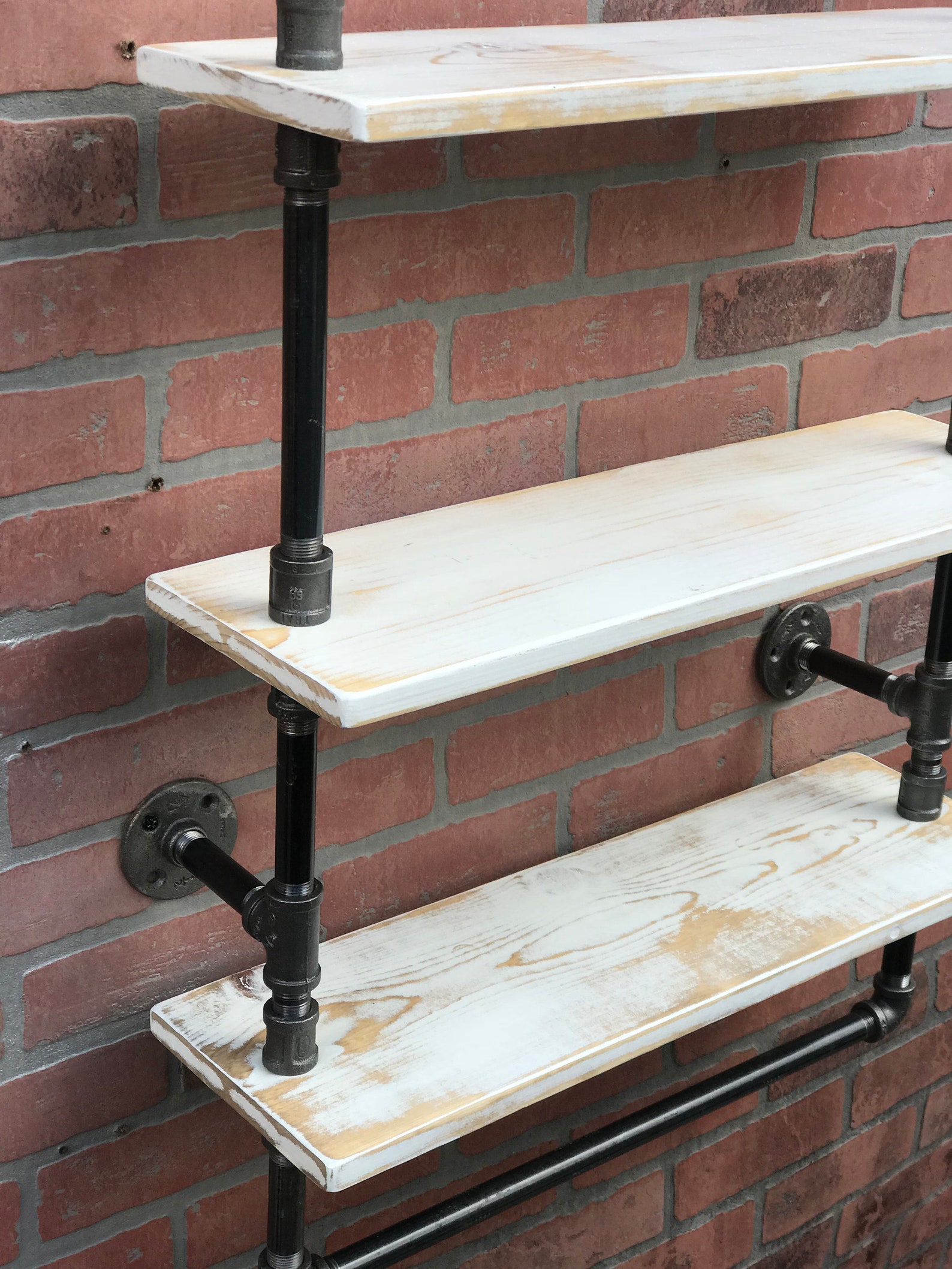 Industrial Shelf Pipe Shelf Shelves Rustic Kitchen Bathroom - Etsy