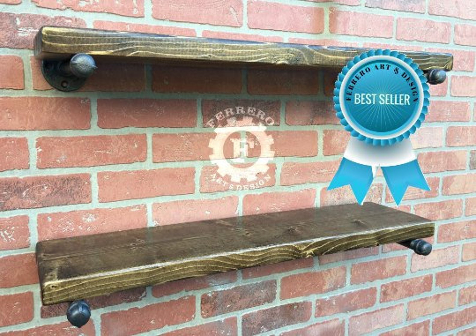 Industrial Shelf Floating Shelves Floating Shelf Reclaimed - Etsy