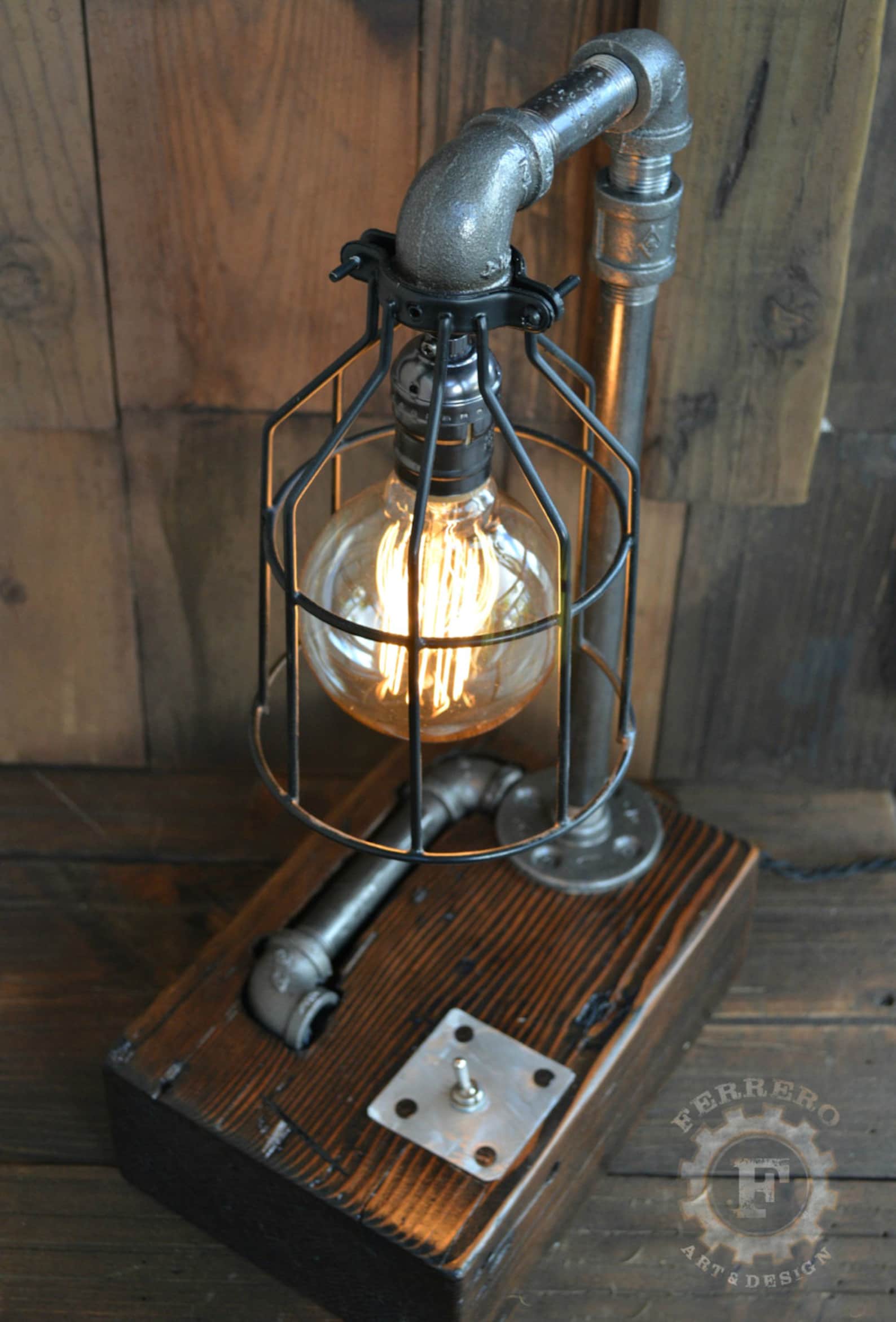 Steampunk Desk Lamp, Steampunk, Desk Lamp, Steampunk Lamp, Reclaimed ...