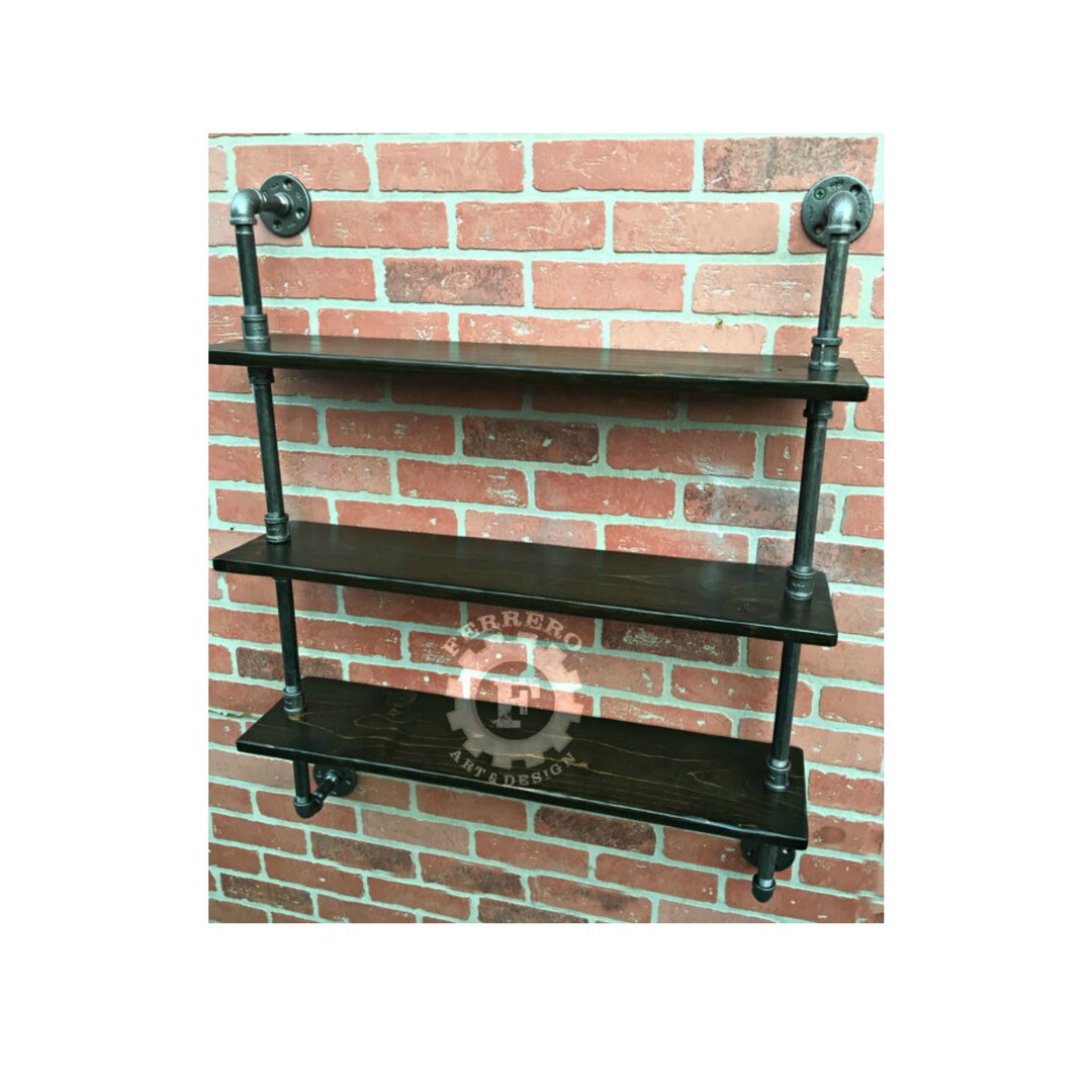 Pipe Shelf, Wall Shelves, Industrial Shelves, Industrial Shelf, Pipe ...