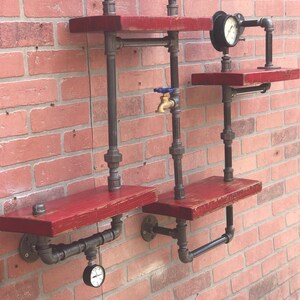 Industrial Shelf, Steampunk Shelf, Pipes Shelf, Industrial Decor ...