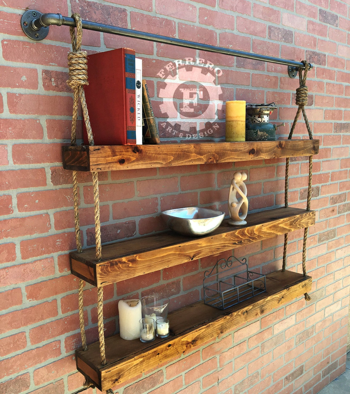 Rustic Shelf Industrial Shelf Wall Shelf Rustic Decor | Etsy