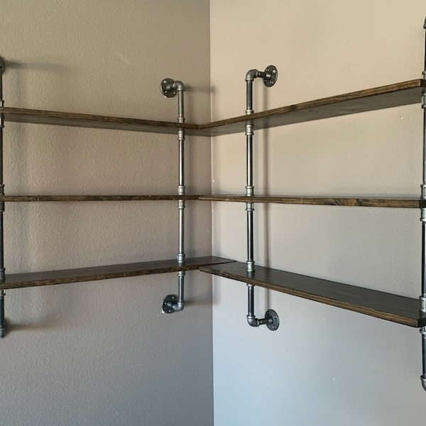 Corner Pipe Shelf - Etsy