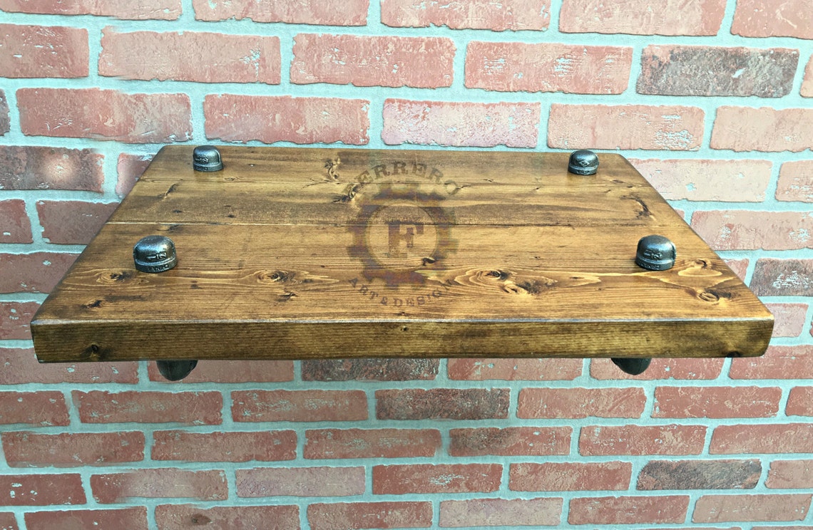 Rustic Shelf Steampunk Shelf Industrial Shelf Wall Shelf | Etsy