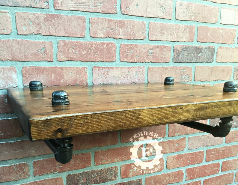 Rustic Shelf Steampunk Shelf Industrial Shelf Wall Shelf - Etsy